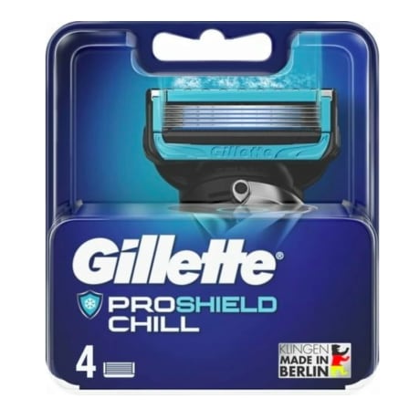 Gillette ProShield Chill Razor Blades 4-pack | Gents