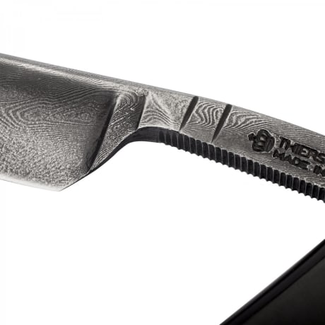 Thiers-Issard Sabatier Razor Damascus Black Horn Round Nose | Gents