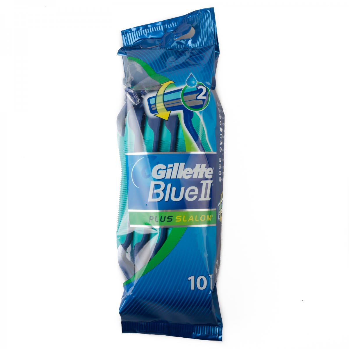 Gillette Blue2 Plus Slalom Disposable razor 10-pack | Gents