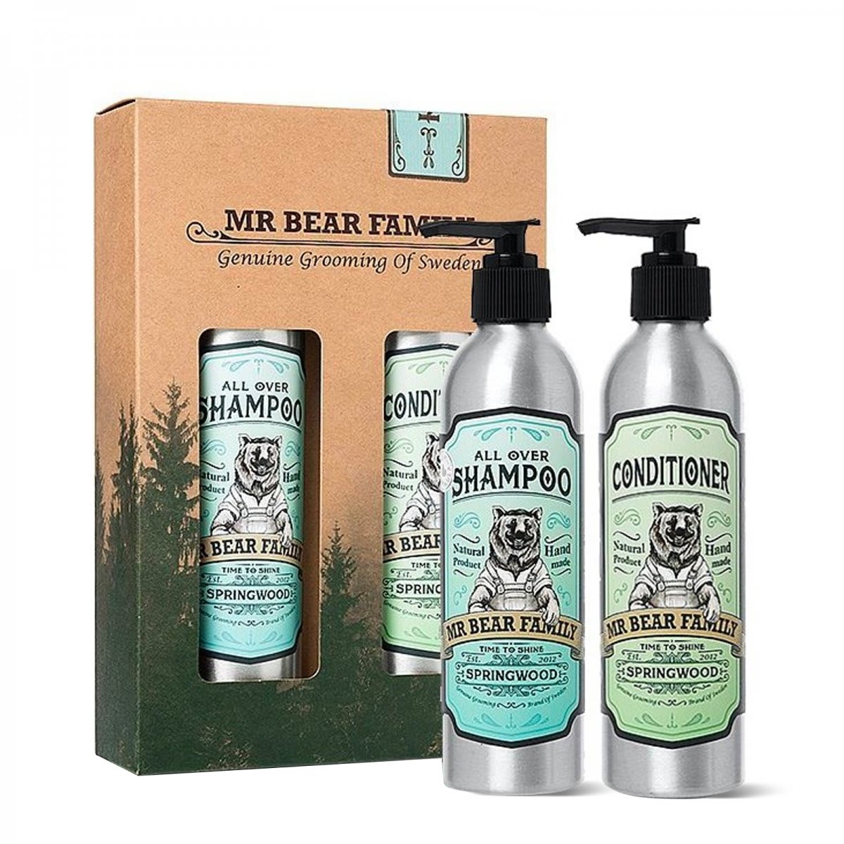Mr Bear Kit - All Over Shampoo & Conditioner Springwood | Gents