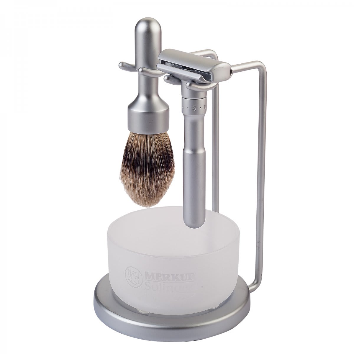 Merkur Futur 700 4-Piece Shave Set - Satin Finish | Gents
