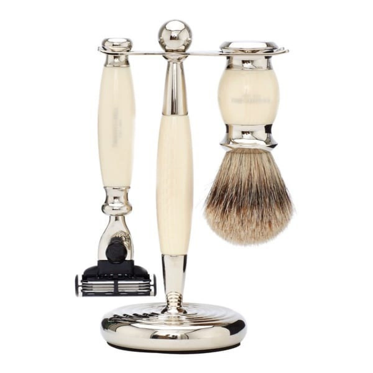 Truefitt & Hill Edwardian Shaving Set - Ivory - Gillette Mach3 | Gents